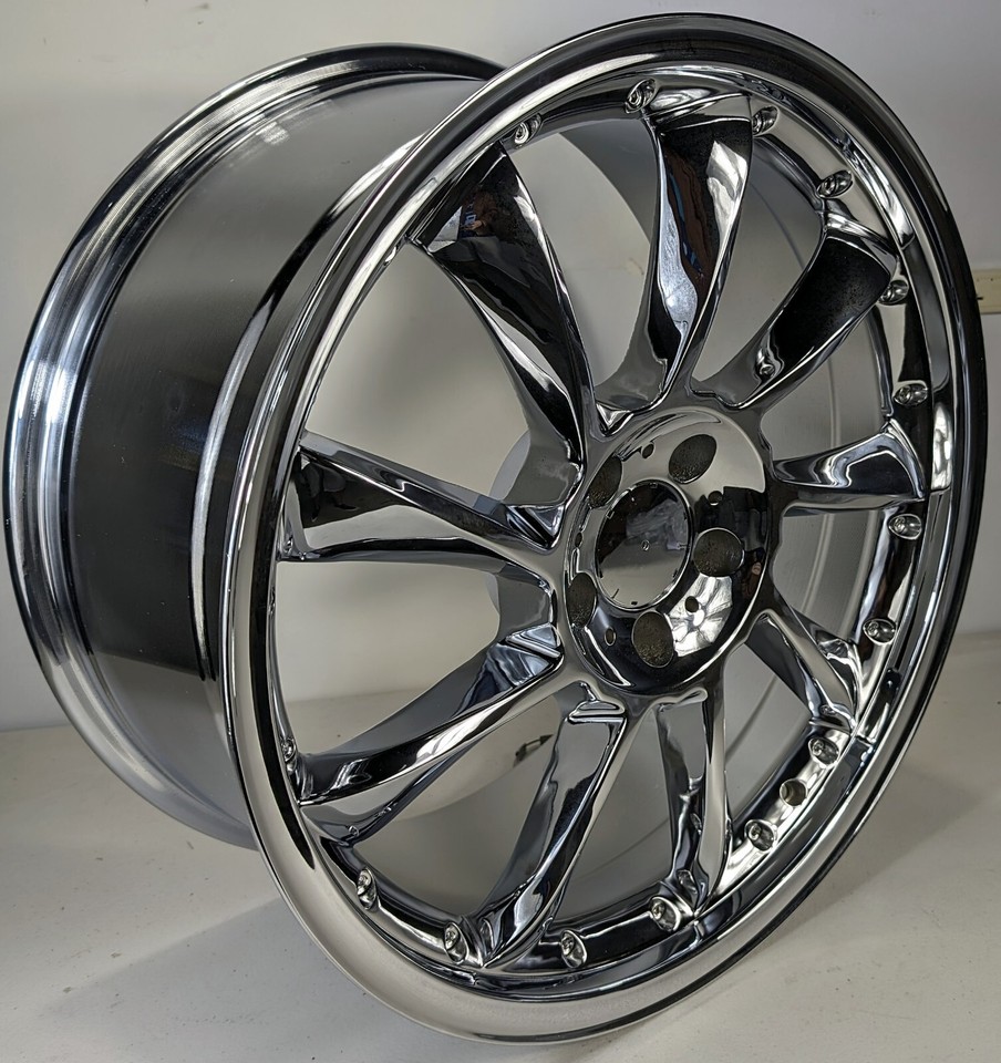 20" x 9.5 Chrome Turbine RS8 Style Wheel Rim Fits Mercedes Benz AMG | eBay
