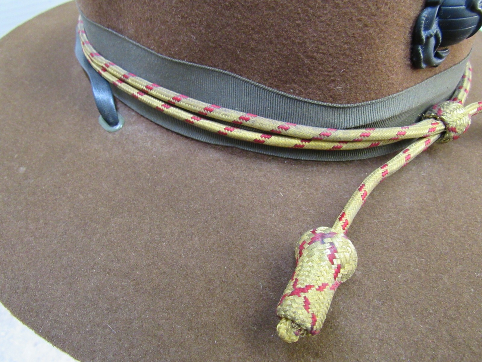 USMC Officers Campaign Hat w/ EGA & Hat Cord Size 7 1/8 | eBay