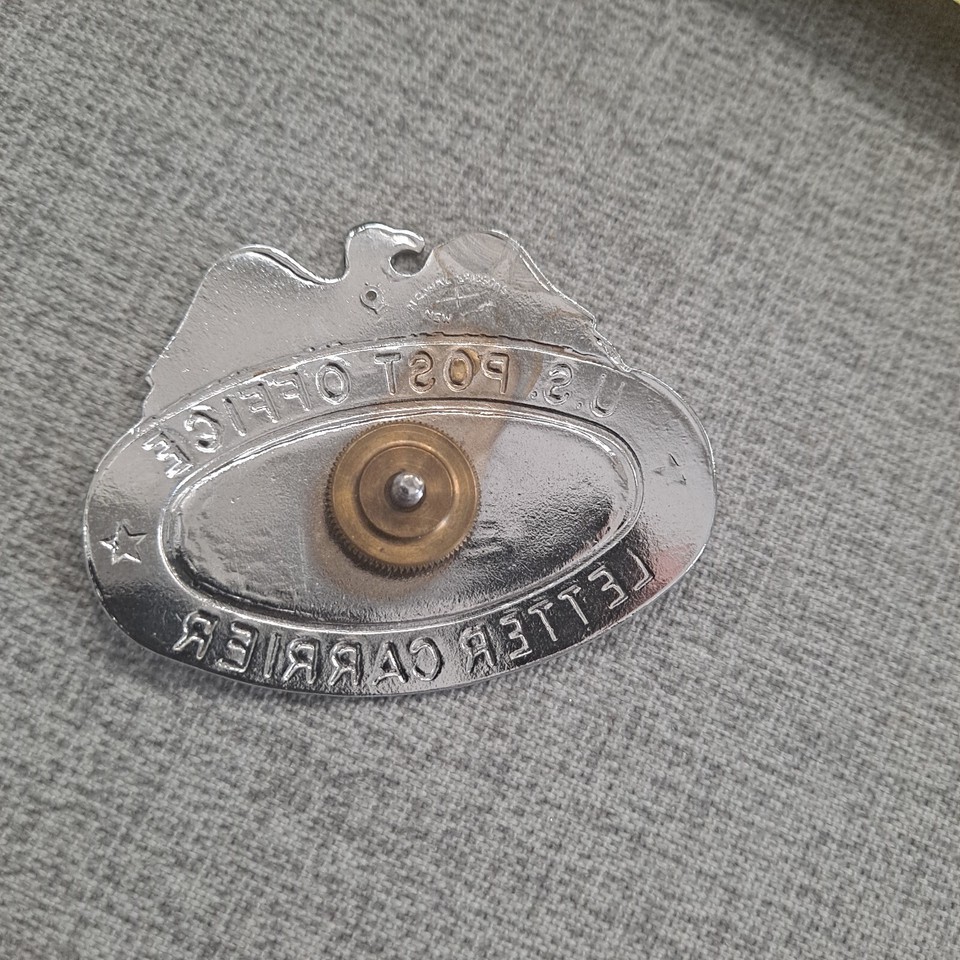US Post Office Letter Carrier Hat Badge #165 Vintage Postal Carrier ...