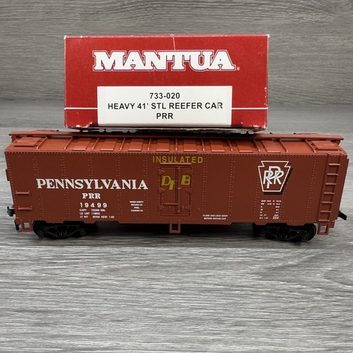 HO Scale Mantua 733-020 Heavy 41' Steel Reefer Box Car Pennsylvania PRR ...