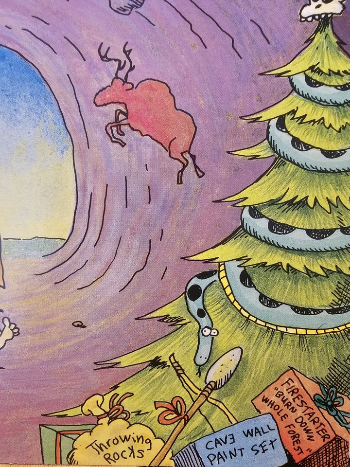 THE FAR SIDE, Funny Christmas Card, Caveman Family, by Gary Larson ...