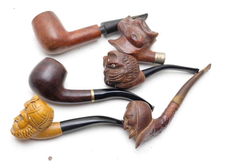 Lot Interesting Vintage Smoking Pipes with defects for Restoration | eBay