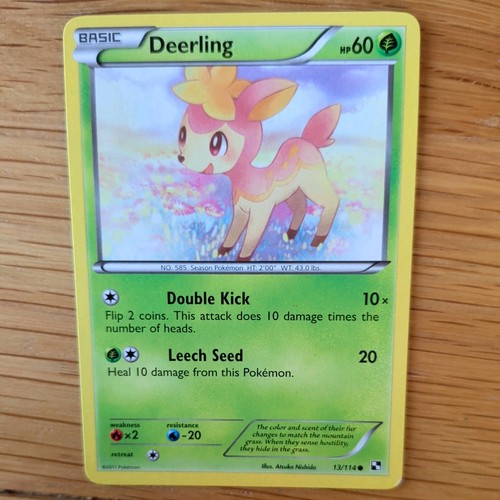 DEERLING 13/114 POKEMON CARD (BLACK AND WHITE SET) | eBay UK