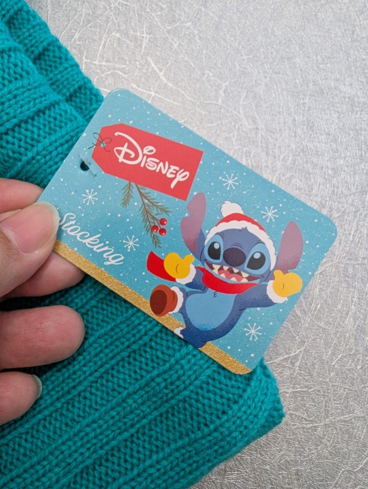 NWT Disney 19" Stitch Fair Isle Knit Christmas Stocking I Fandom ...
