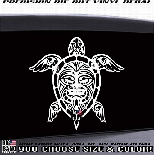 Tribal Sea Turtle Die Cut Vinyl Decal Sticker Car Truck Cup Window Car ...