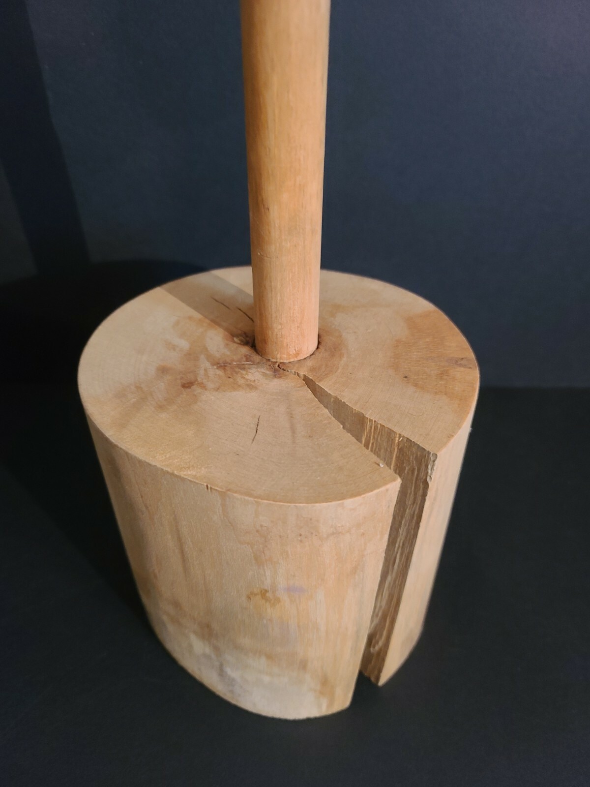 VTG 32-1/2" Primitive Wood Slaw Stomper Cabbage Smasher Potato ...