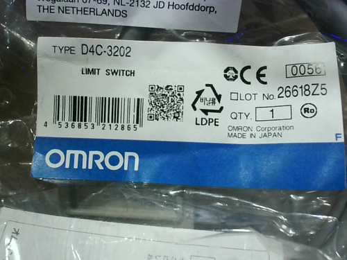 OMRON D4C-3202 Usage Général Rouleau Type Limite Interrupteur Vctf Oi ...