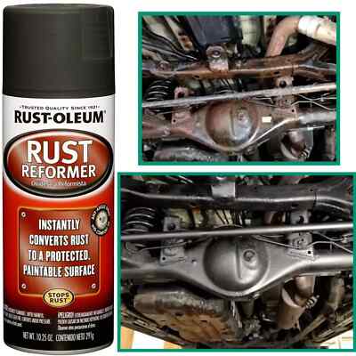 Rust-Oleum Stops Rust Converter Rust Reformer Spray Flat Black Finish ...