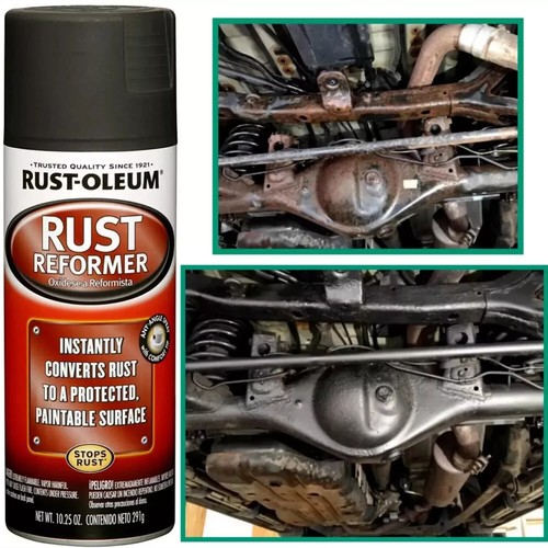 Rust-Oleum Stops Rust Converter Rust Reformer Spray Flat Black Finish ...