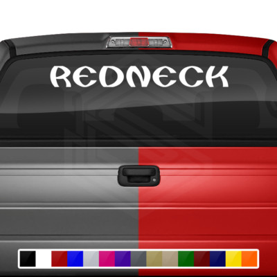 REDNECK Decal Sticker Windshield Window Vinyl Graphic Banner Rear Car ...