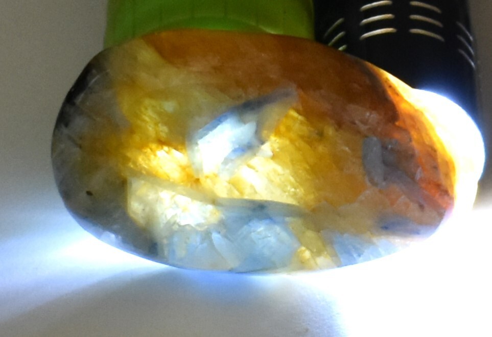 Kyanite Blue & Gold Crystal Rare from North Carolina Hand Carved ...