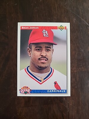 1992 Upper Deck Brian Jordan RC #3 St. Louis Cardinals Star Rookie | eBay