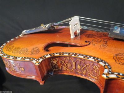 Deluxe fancy Norwegian fiddle song brand 16" viola (4*4) of profession ...