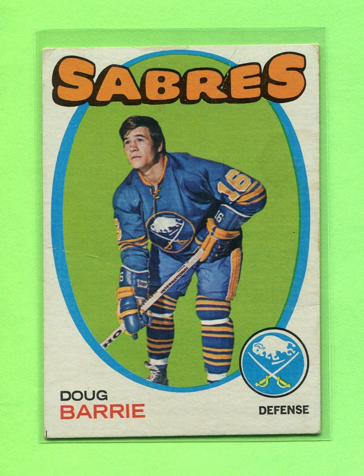 DOUG BARRIE BUFFALO SABRES 1971-72 TOPPS NHL HOCKEY CARD #22 | eBay