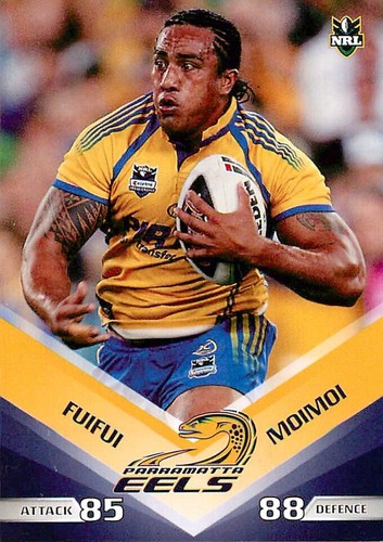 2010 PARRAMATTA EELS NRL Card FUIFUI MOIMOI Daily Telegraph | eBay ...