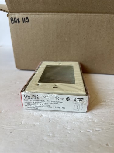 Wiremold V5751 Flush Extension Adaptor Box IVORY | eBay