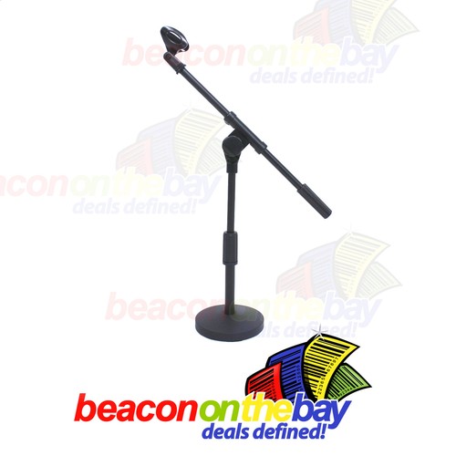 Desktop Adjustable Microphone Mic Stand Heavy Base Podcast Bass Drum ...