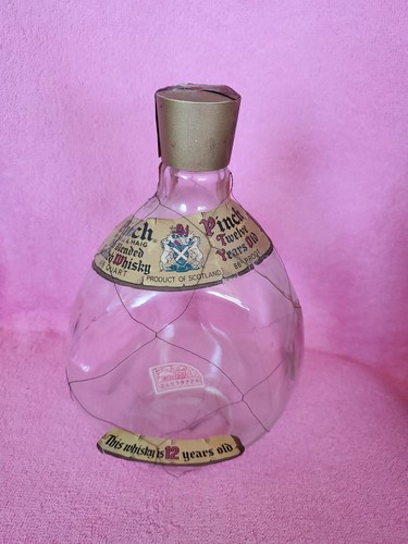 VINTAGE PINCH HAIG DIMPLE SCOTCH WHISKY 3-SIDED BOTTLE WITH CAP EMPTY ...