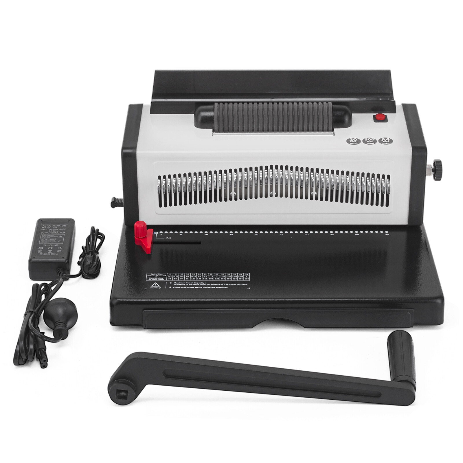 Binding Machine Paper Punch Binder 20-50/400/120/220 SheetsComb Binding ...