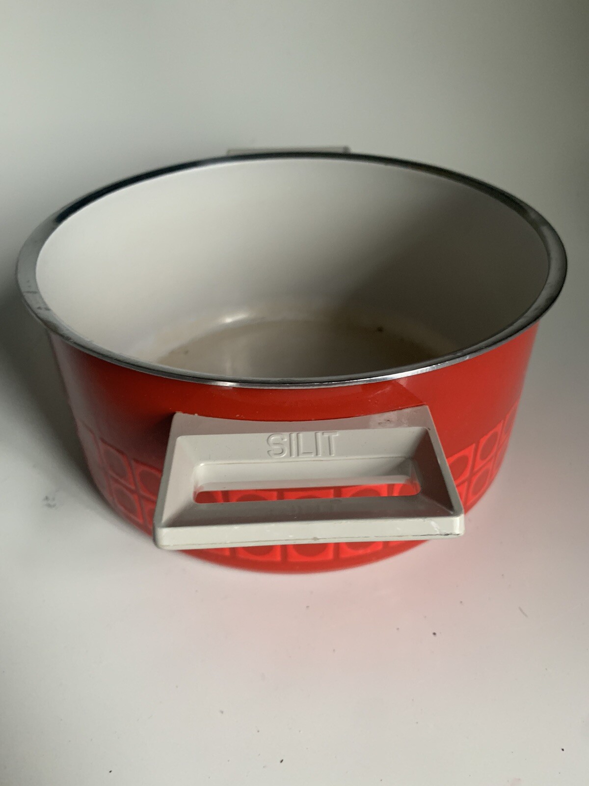 True Vintage alter Silit 20 cm Topf rot Emaille Topf 70er Jahre | eBay.de
