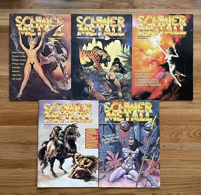 SCHWER METALL LOT German Vintage Heavy Metal magazine - Corben Moebius ...