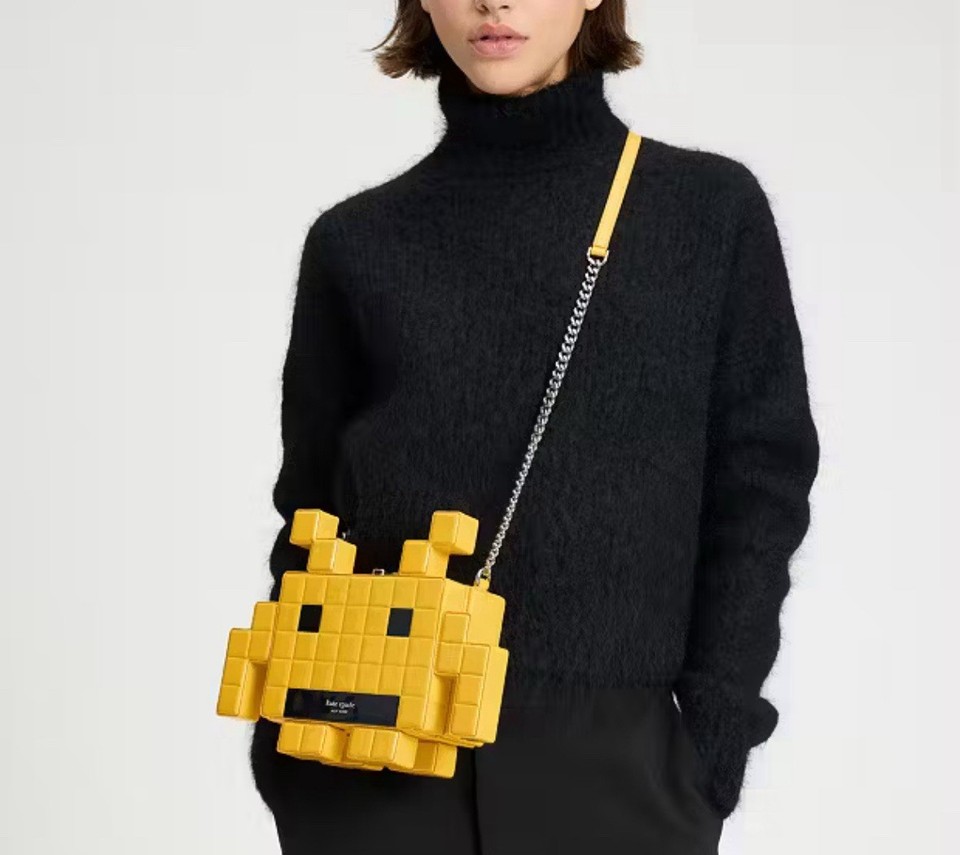 Space Invaders X Kate Spade New York Patent 3d Alien Crossbody NWT | eBay