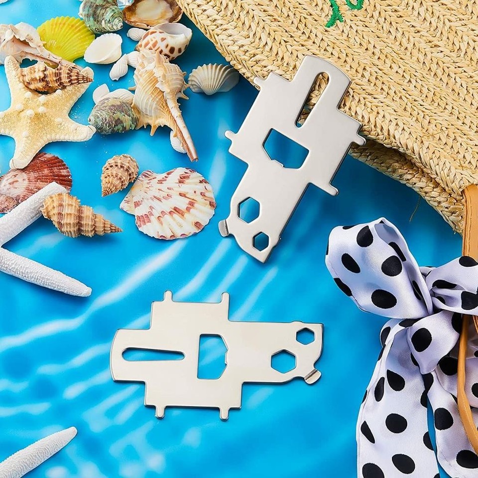 Boat Stainless Steel Deck Plate Tool Key Shackle Key Bottle Opener ...