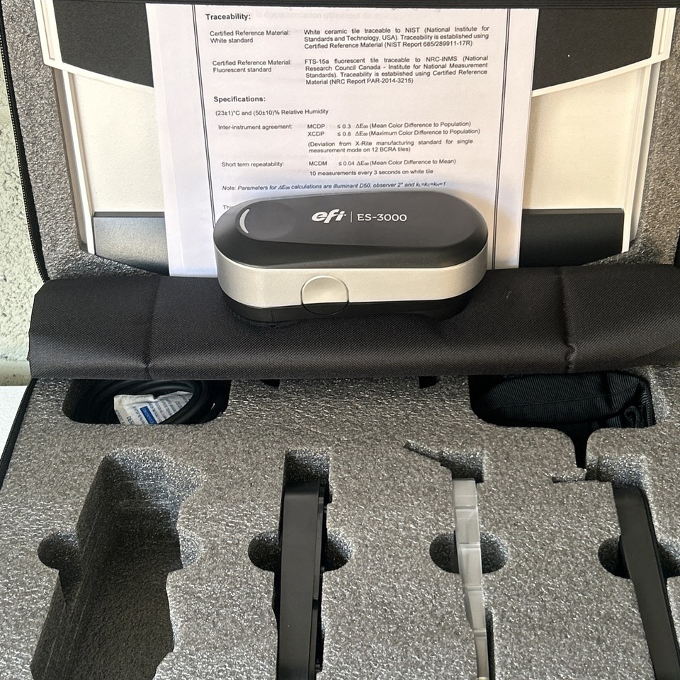 EFI ES-3000 (X-Rite i1Pro 3) Color Calibration Spectrophotometer | eBay