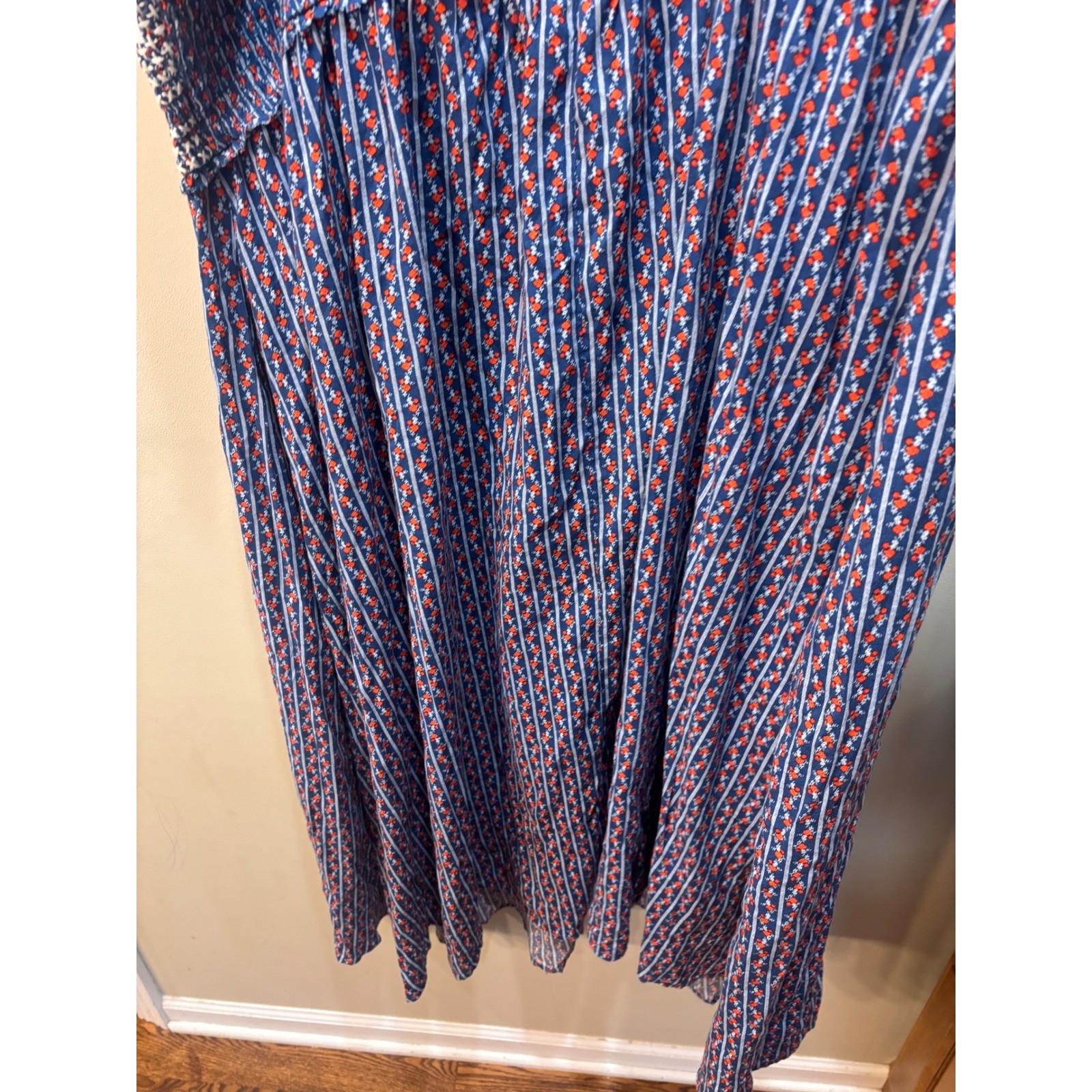 NWT Old Navy Sleeveless Embroidered Woven Bodice Midi Dress 4X Boho ...