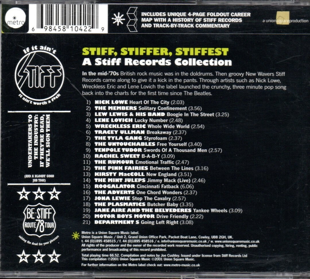 Various Artists - Stiff, Stiffer, Stiffest (A Stiff Records Collection ...