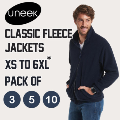 Uneek Fleece Jackets Bundles, Unisex Micro-fleece Winter Fleece Packs ...