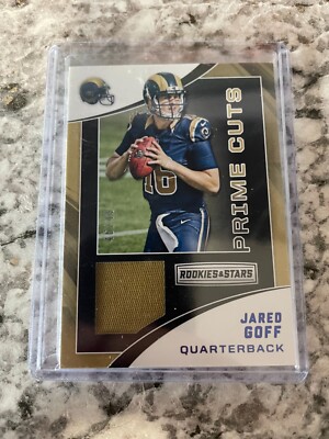 2016 Panini Rookies & Stars JARED GOFF Prime Cuts Patch Jersey Rookie ...