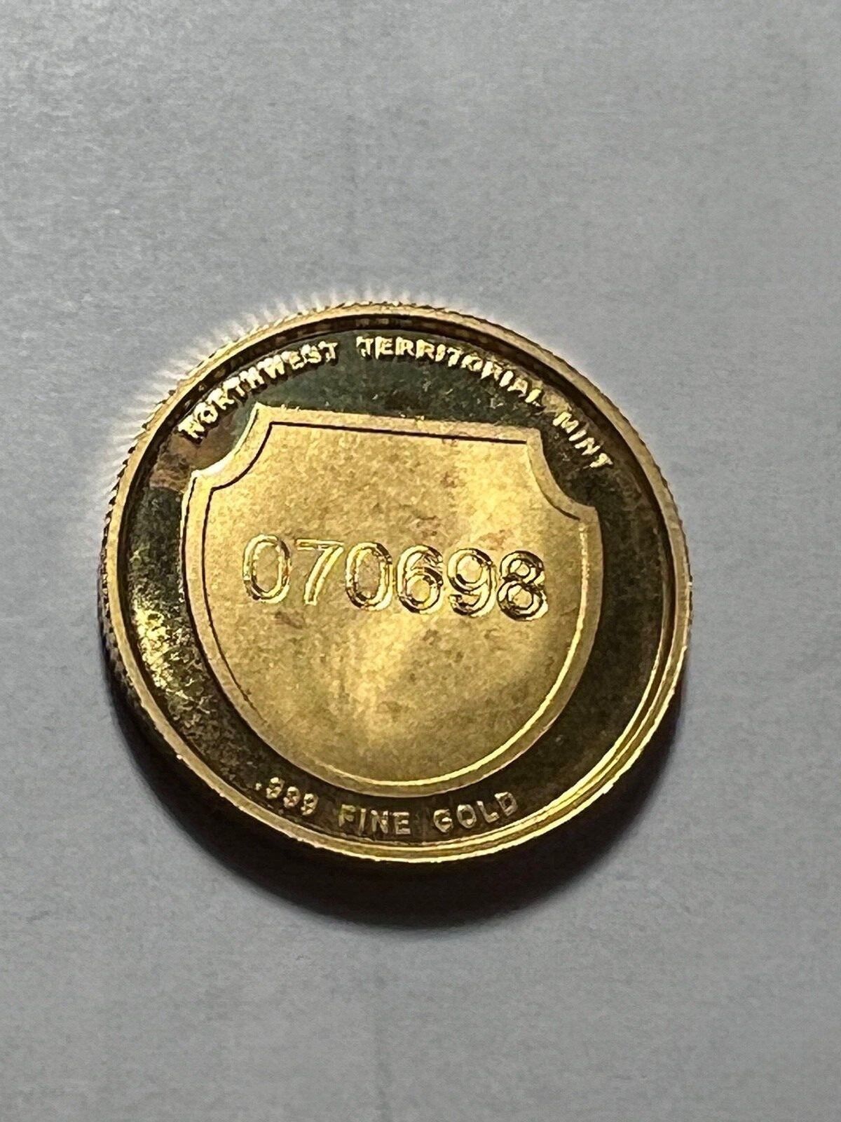 Mega Rare Cortez Gold Mines Safety Award Gold Round 1/2 Oz 0.999 fine ...