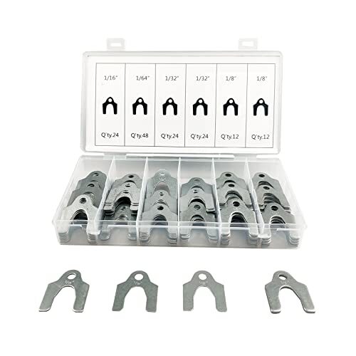 144 Pieces Auto Alignment Body Shim 1/16" 1/64" 1/32" 1/8" Alignment ...