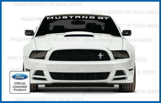 2010 - 2014 Ford Mustang Front Windshield Banner Decal Sticker Graphic ...
