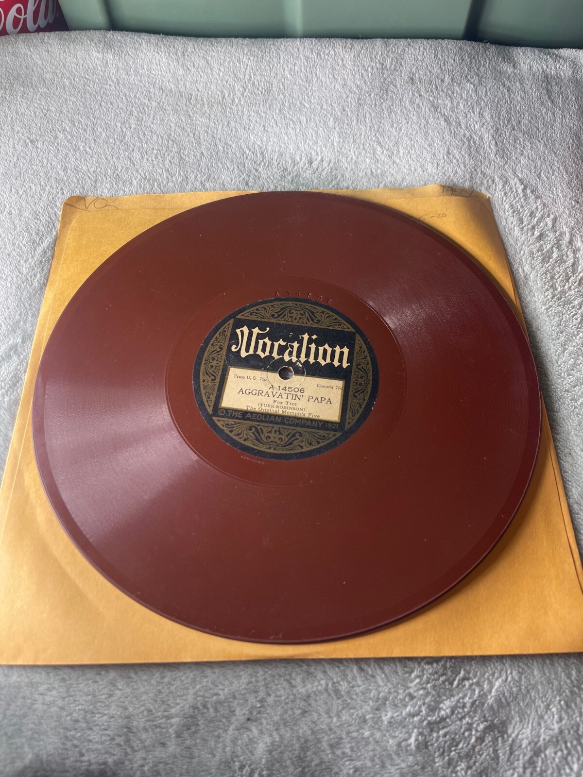 VOCALION Record 78 rpm 14506 AGGRAVATIN PAPA / FOUR OCLOCK BLUES | eBay