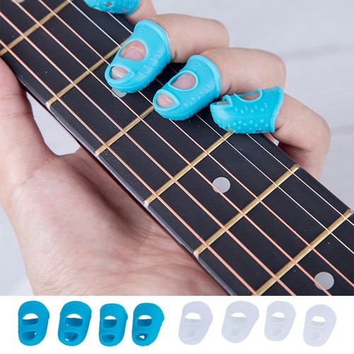4x Silicone Fingertip Protectors, Finger Guards, Finger Sleeves for ...