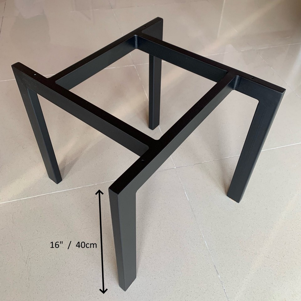 Unique Coffee Table Base for ROUND table top Full Frame Metal Powder ...