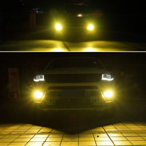 2x NEW 9005/HB3 3000K Golden Yellow High Power COB LED Fog Lights ...