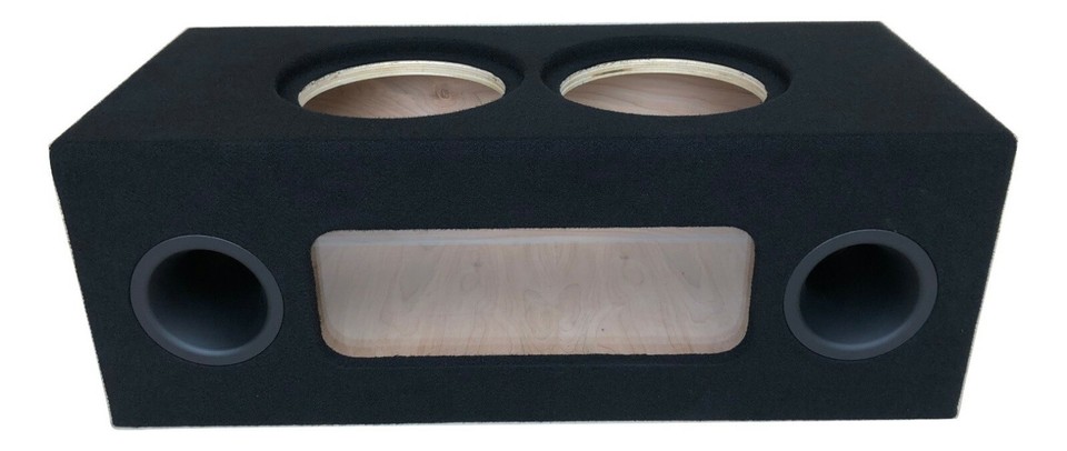 2 Two 10" Custom Ported Sub Box Subwoofer Enclosure with Plexiglass ...
