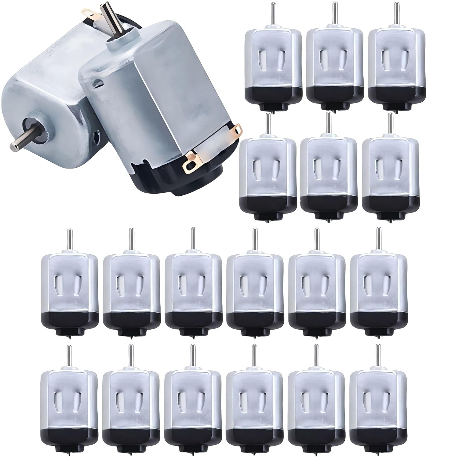 20Pcs Mini Small DC Motors 1.5V 3V 5V 6V 130 Micro Toy Electric Motors ...