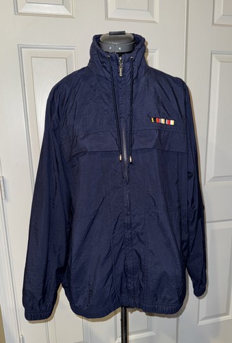 VTG Catalina Collection Women Size L 12/14 Nylon Windbreaker Navy ...