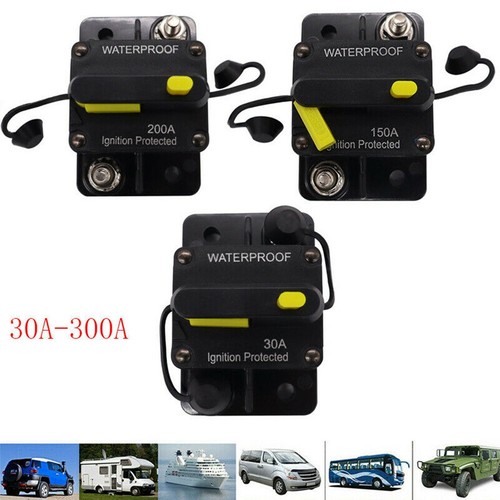 Overload Protection Car Circuit Breaker Fuse Reset 30 300 Amp 12V48V DC ...