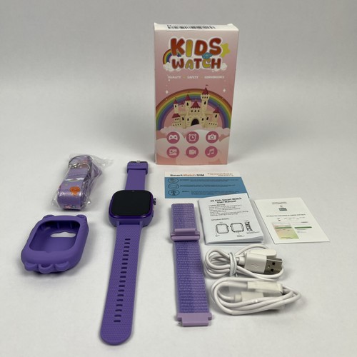 OKYUK 4G Interactive Smartwatch, Kids Watch (Purple) *Open box/No Sim ...
