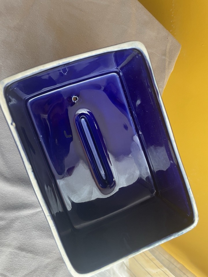 Funky Ceramic Butter Dish with Lid Vintage | eBay UK