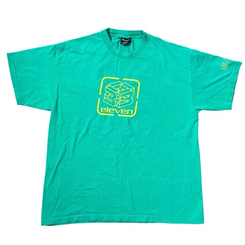 Vintage 90’s 311 Three Eleven Reggae Rock Band T Shirt Green Yellow Sz ...