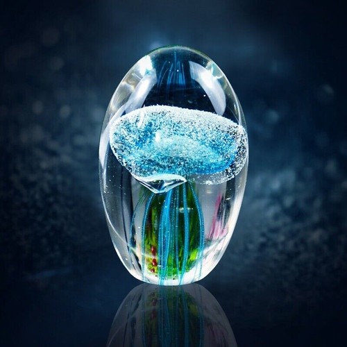 3D Laser Fish Jellyfish Inlay Crystal Glass Ocean Home Decoration ...