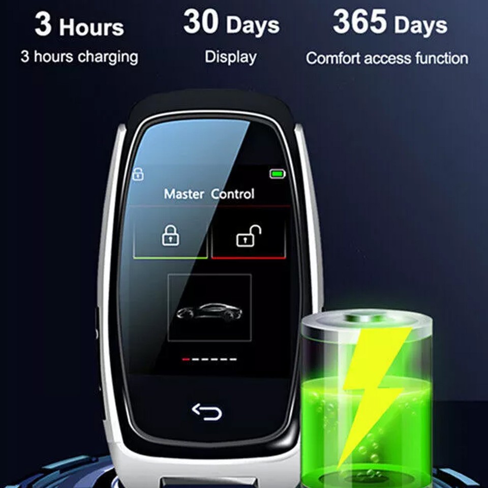 Digital Display Touch Screen Smart LCD Car Key Lock Window Keyless ...