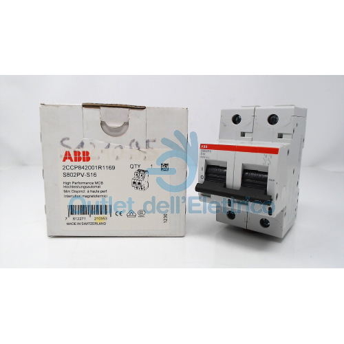 Abb S800PV-S MCB 2P 16A 5K MAX800DC 3 Modules S121095 | eBay
