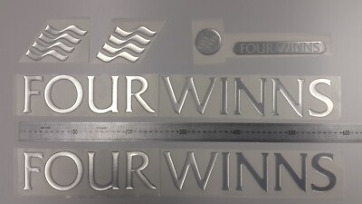 Four Winns Boat Emblems 22" chrome + FREE FAST delivery DHL express ...